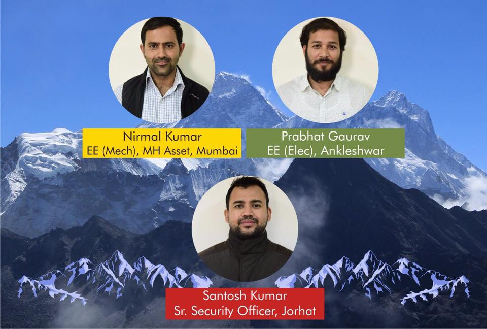 Three more ONGC employees summit Mt Everest - Khabar India